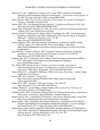 Models of Emotion | PDF | Science