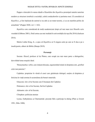 Platon, Republica: Aspecte generale | PDF