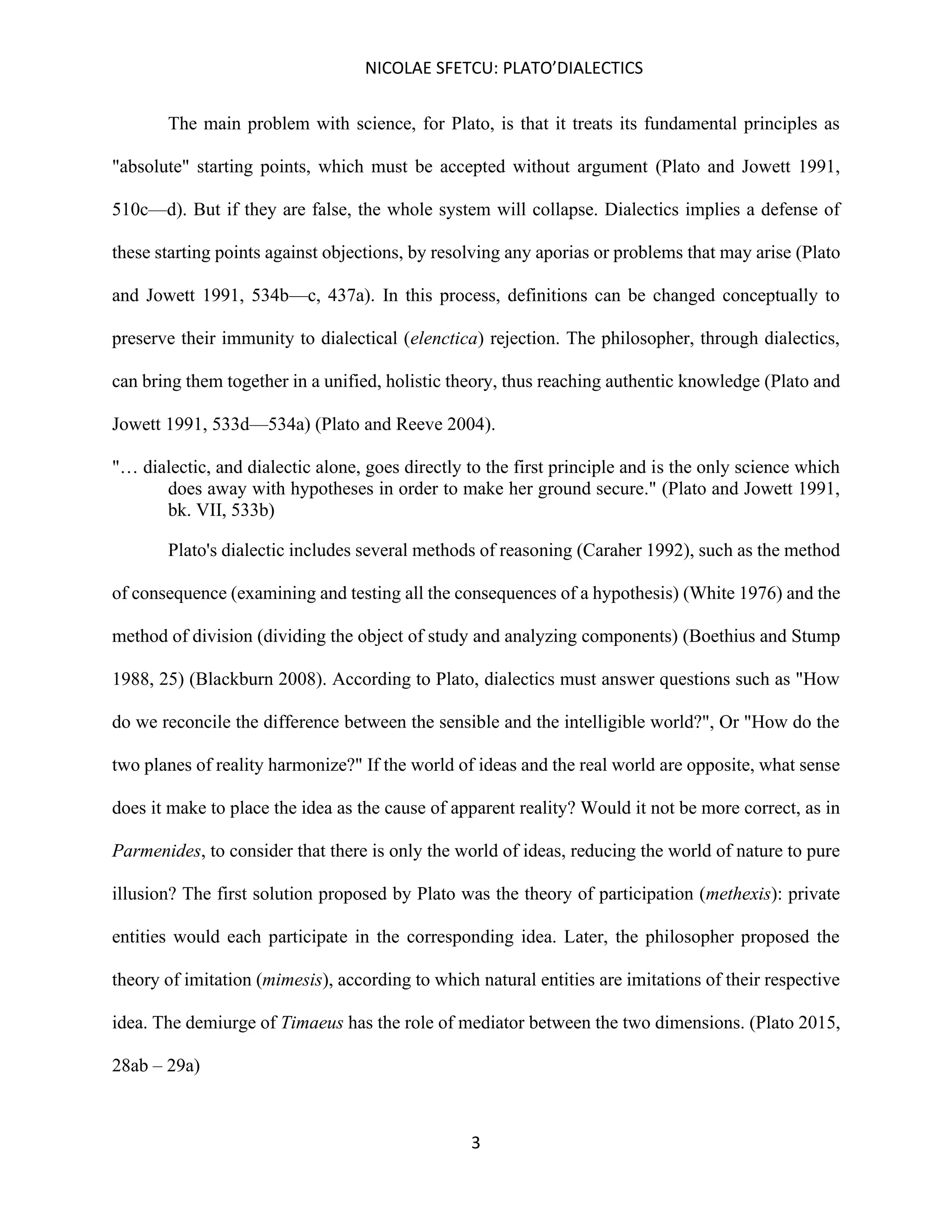 Plato’s Dialectics | PDF