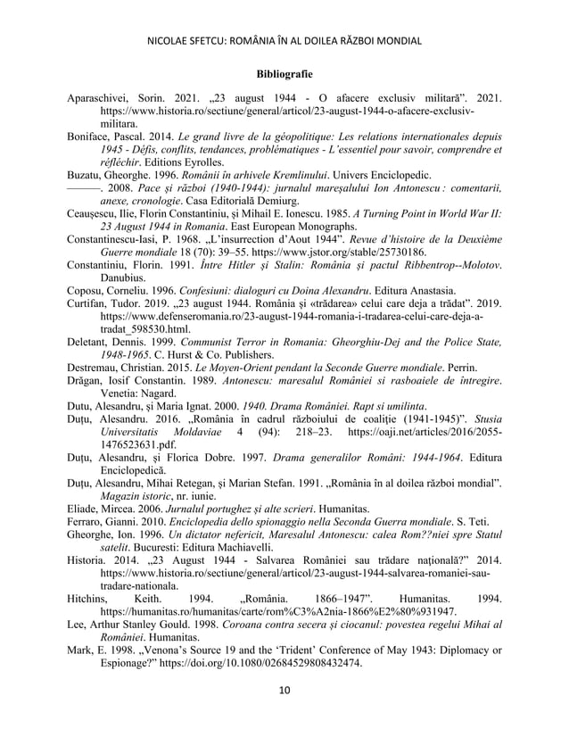 România în al Doilea Război Mondial | PDF