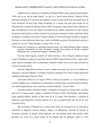 România între 23 august 1944 și Tratatul de pace de la Paris | PDF