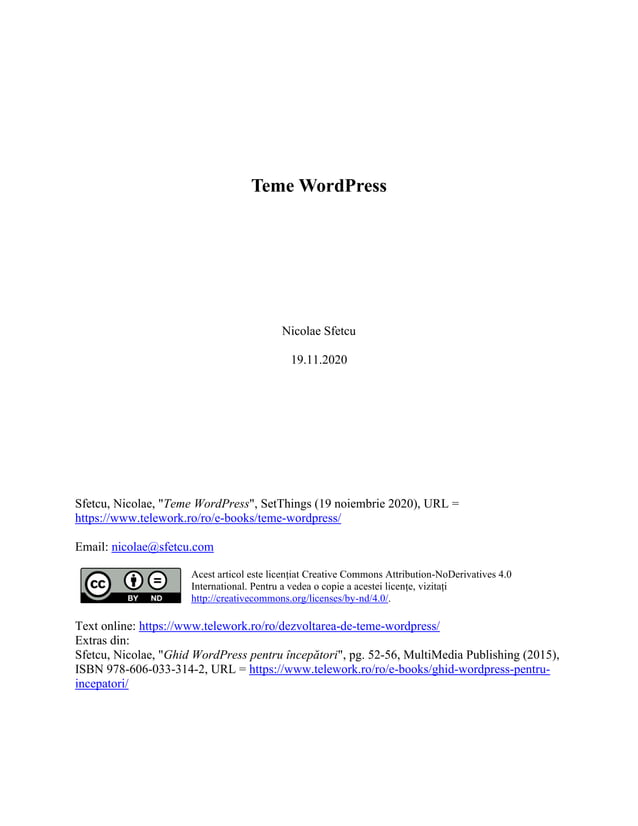 Teme WordPress | PDF