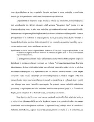 Teoria cauzală a referinței a lui Saul Kripke | PDF