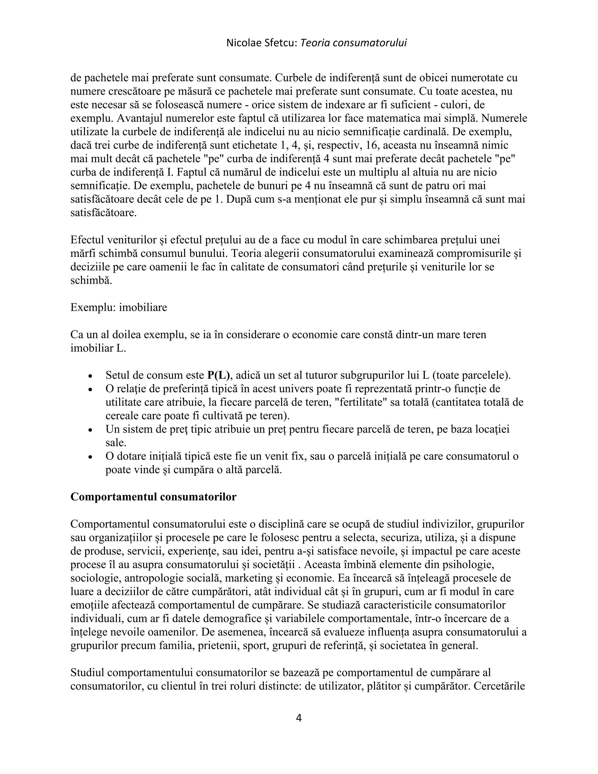 Teoria consumatorului | PDF