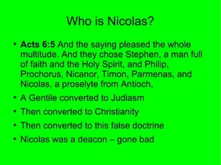 Nicolaitans | PPT
