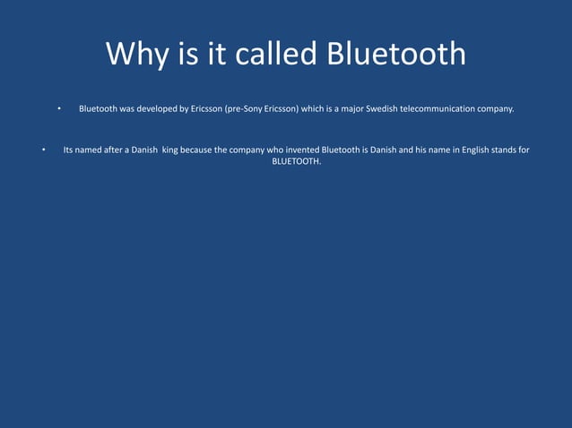Nicola ramsay bluetooth pp | PPTX