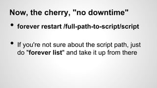 Nicolas-Embleton - Deploying node.js with forever and nginx | PDF
