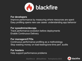 Nicolas Grekas (Blackfire) – App Profiling - the Must-Have Tool of your Daily Arsenal | PPT