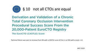 Lessons learned from the history of CTO recanalization | PPTX