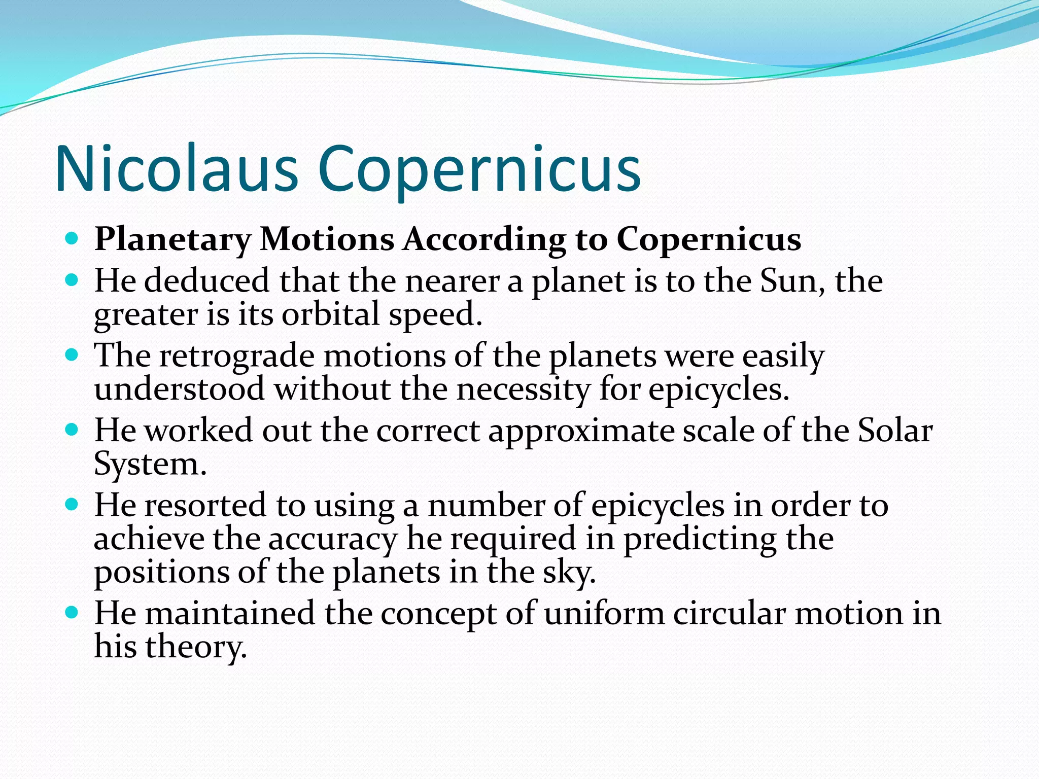 Nicolaus copernicus | PPTX