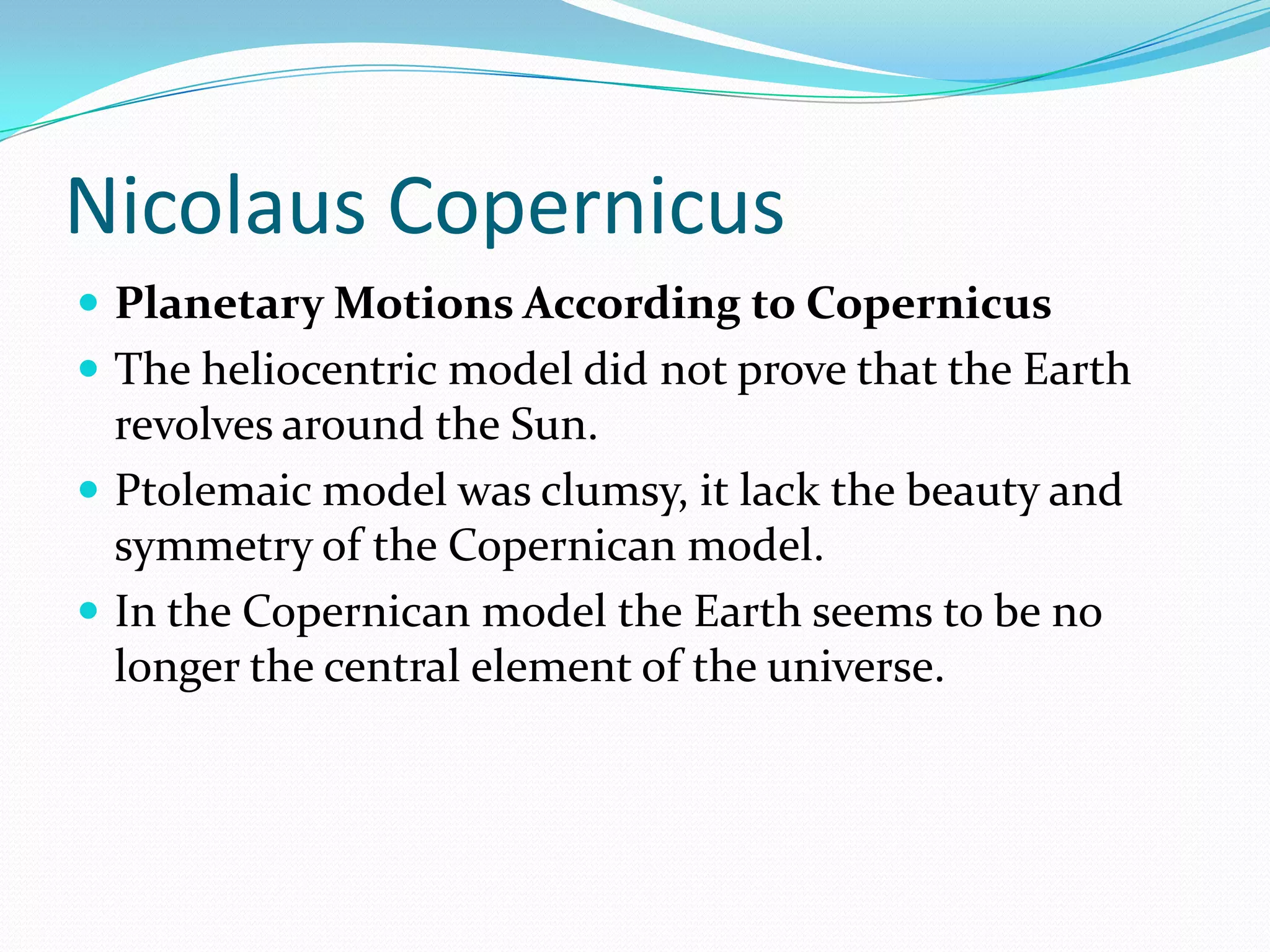 Nicolaus copernicus | PPTX