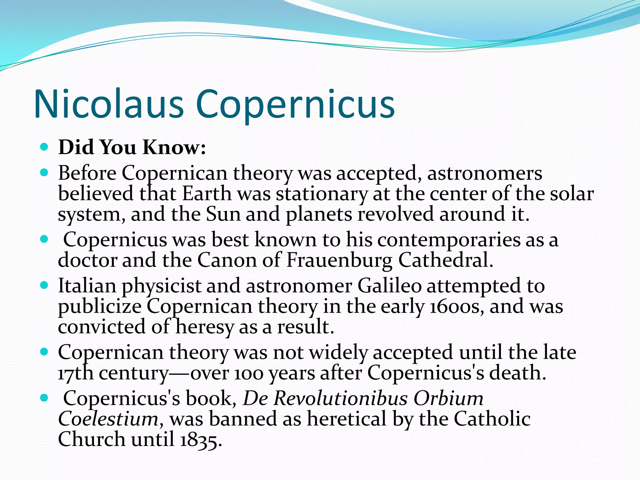 Nicolaus copernicus | PPTX