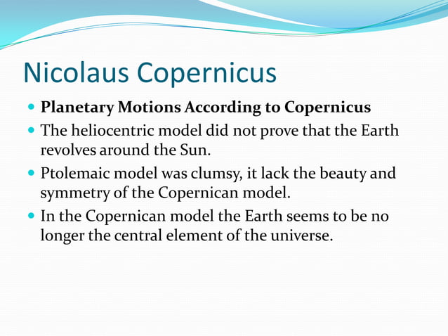 Nicolaus copernicus | PPTX