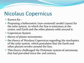 Nicolaus copernicus | PPTX