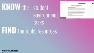 Nicole Lakusta - speaker at Teachmeet International Bett 2020 | PPTX