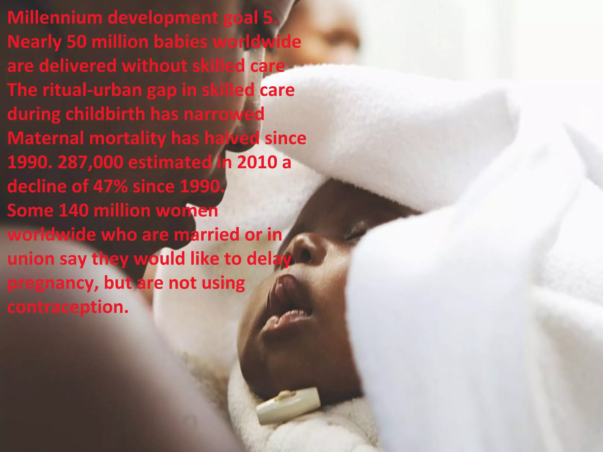 Millennium Development Goal 5 | PPT