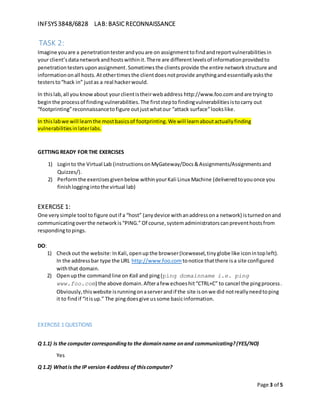 Lab: Basic Reconnaissance | PDF