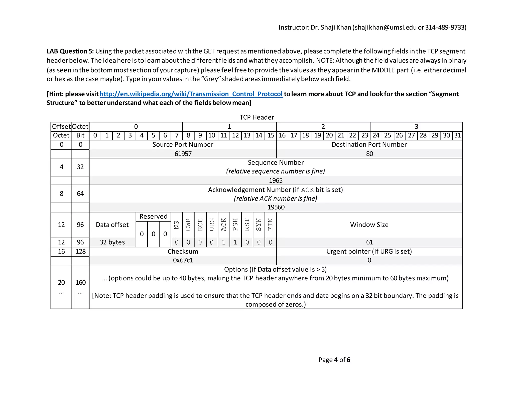 Understanding TCP and HTTP | DOCX | Computer Networking | Computing
