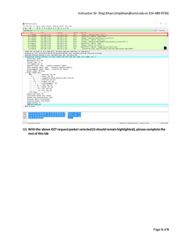 Understanding TCP and HTTP | DOCX | Computer Networking | Computing