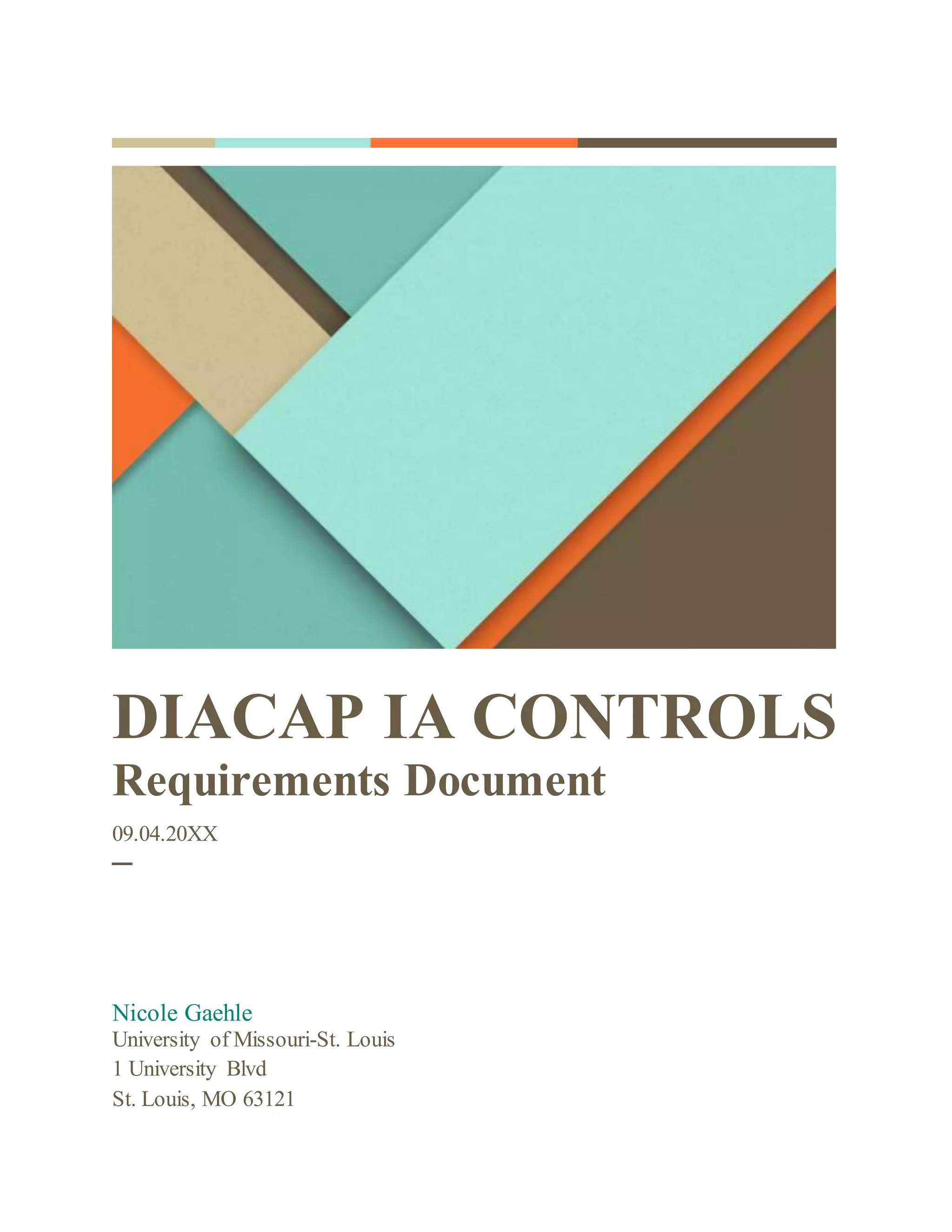 DIACAP IA CONTROLS Requirements Document | PDF