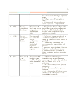 DIACAP IA CONTROLS Requirements Document | PDF