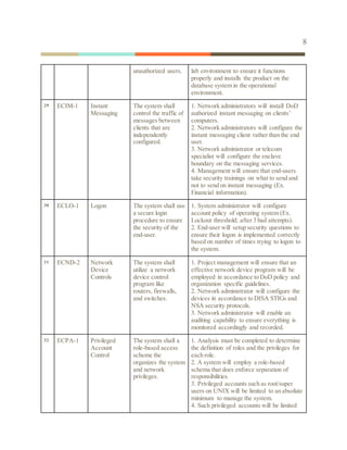 DIACAP IA CONTROLS Requirements Document | PDF