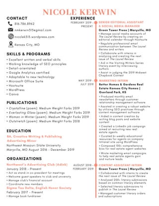 Nicole Kerwin Resume | PDF