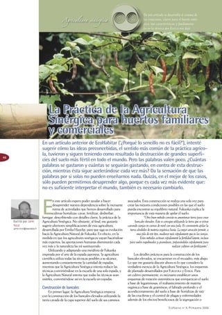 Nicol, jamie la práctica de la agroeclogía sinérgica | PDF