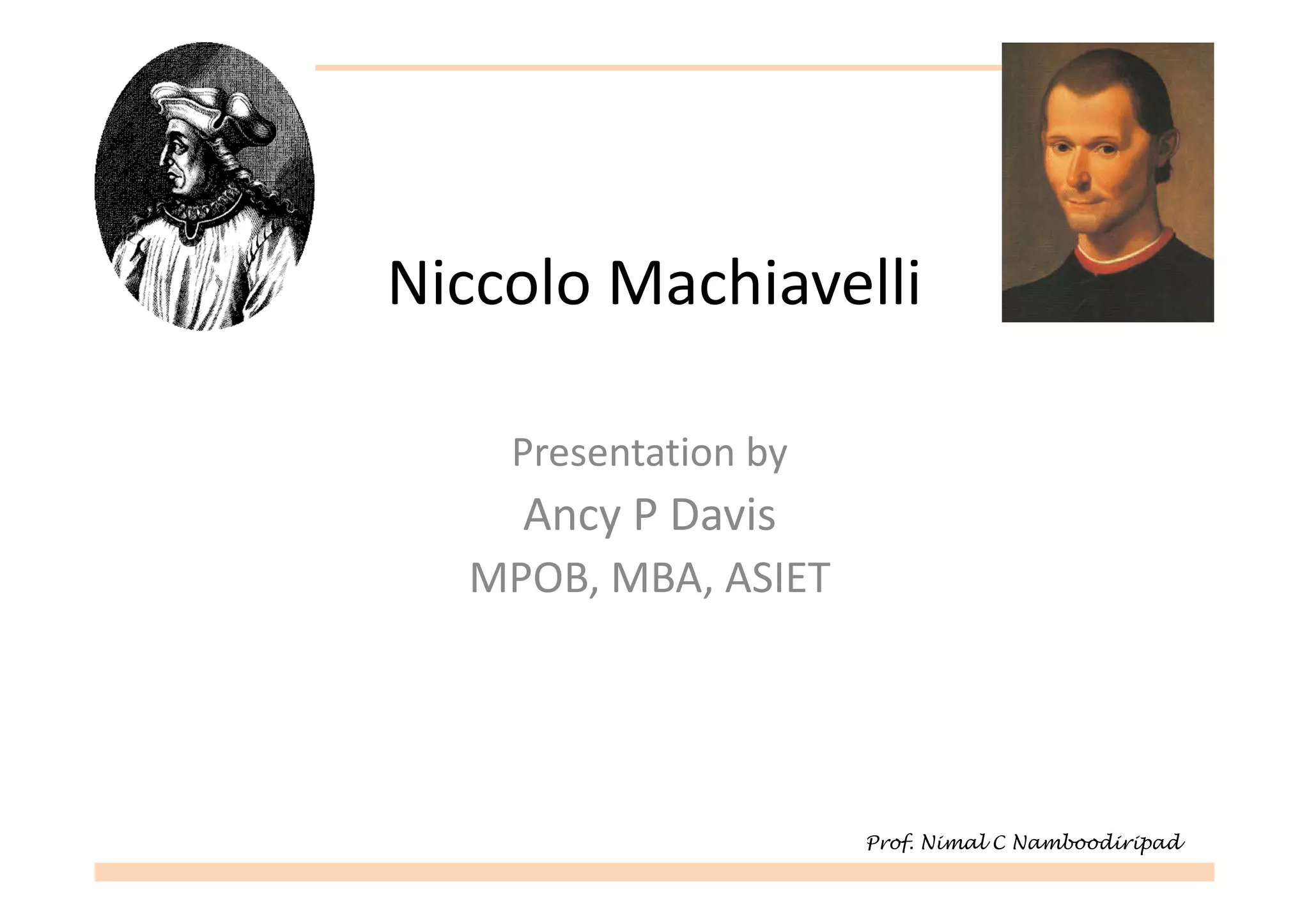 Nicollo Machiavelli | PDF