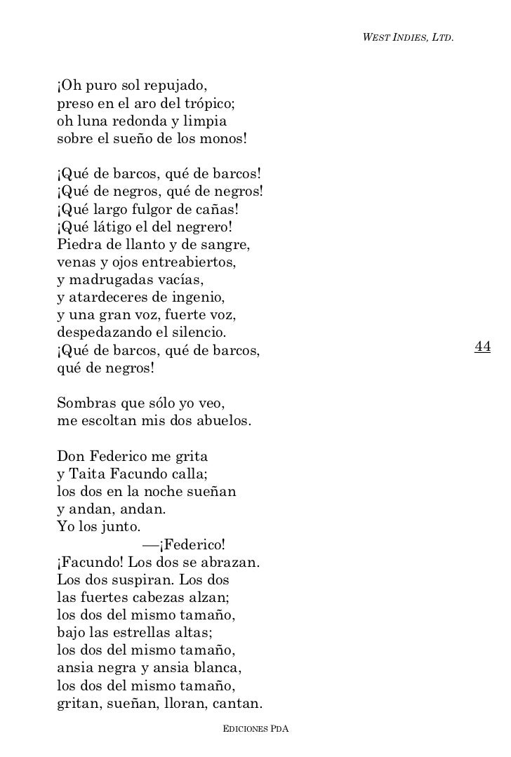 Nicolás guillén. poemas