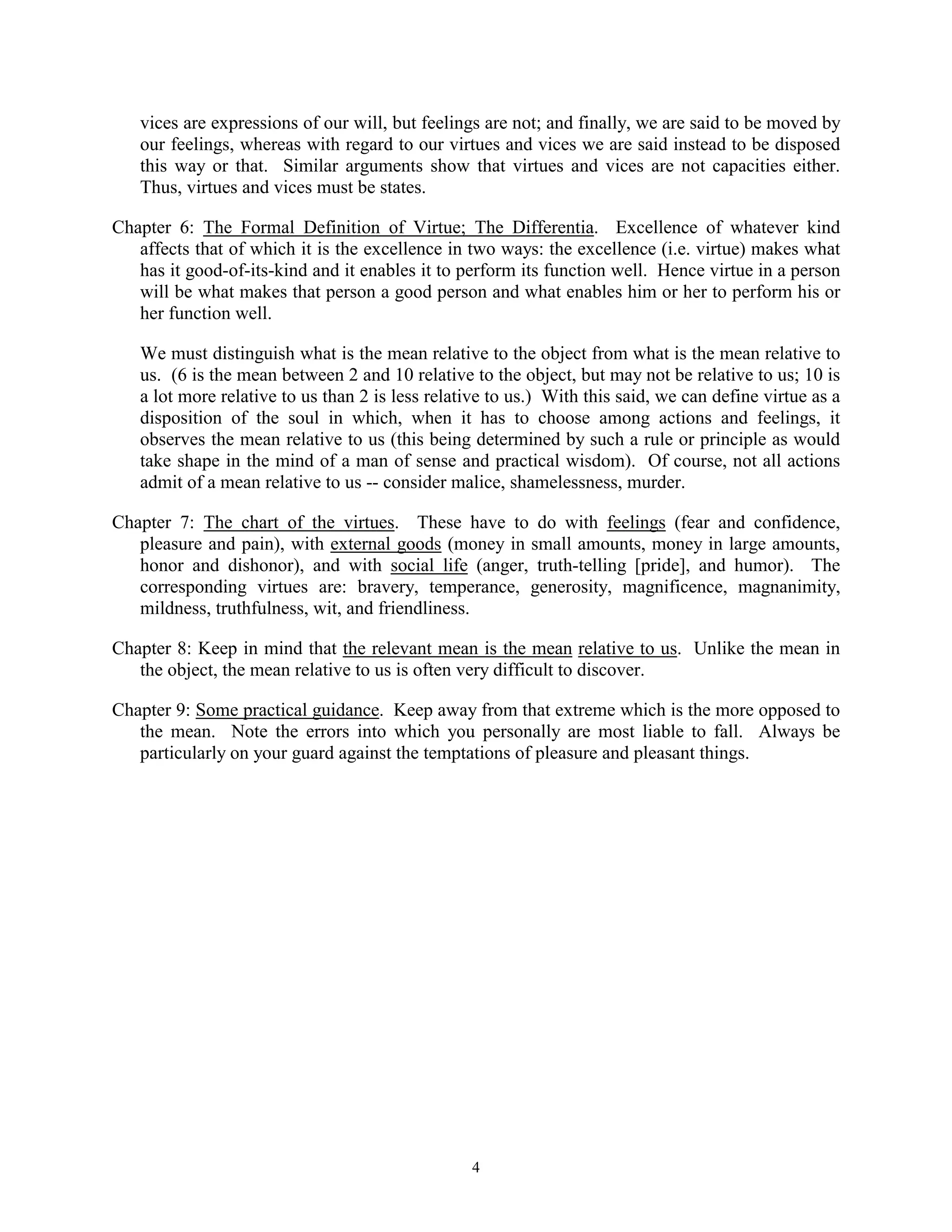 Nicomachean ethics by aristotle summary | PDF