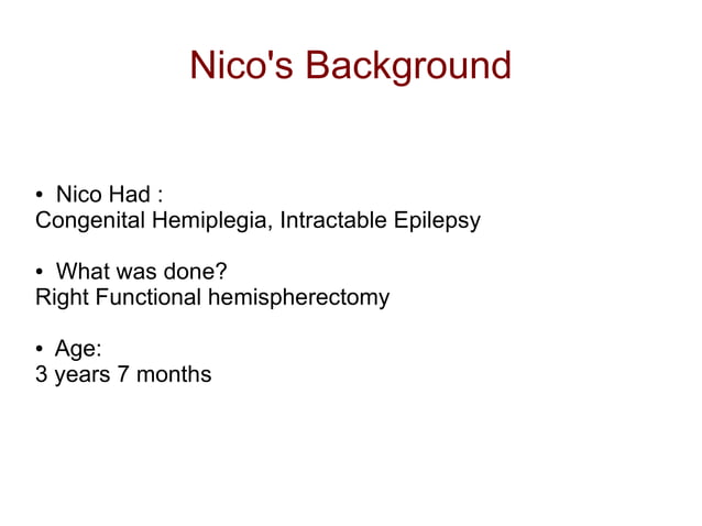 Re-thinking about the brain [based on the case of Nico-with half a ...