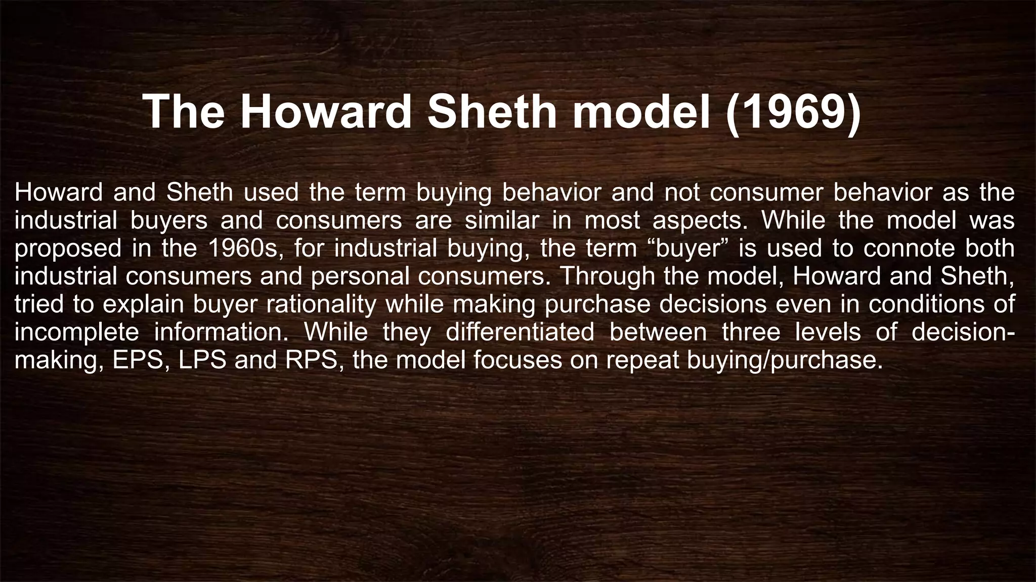 Nicosia model of consumer behaviour | PPTX