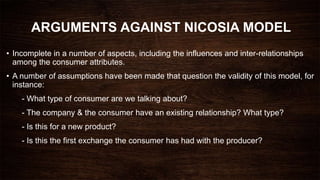 Nicosia model of consumer behaviour | PPTX