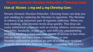 Nicotex (Generic Nicotine Polacrilex Chewing Gum) | PDF