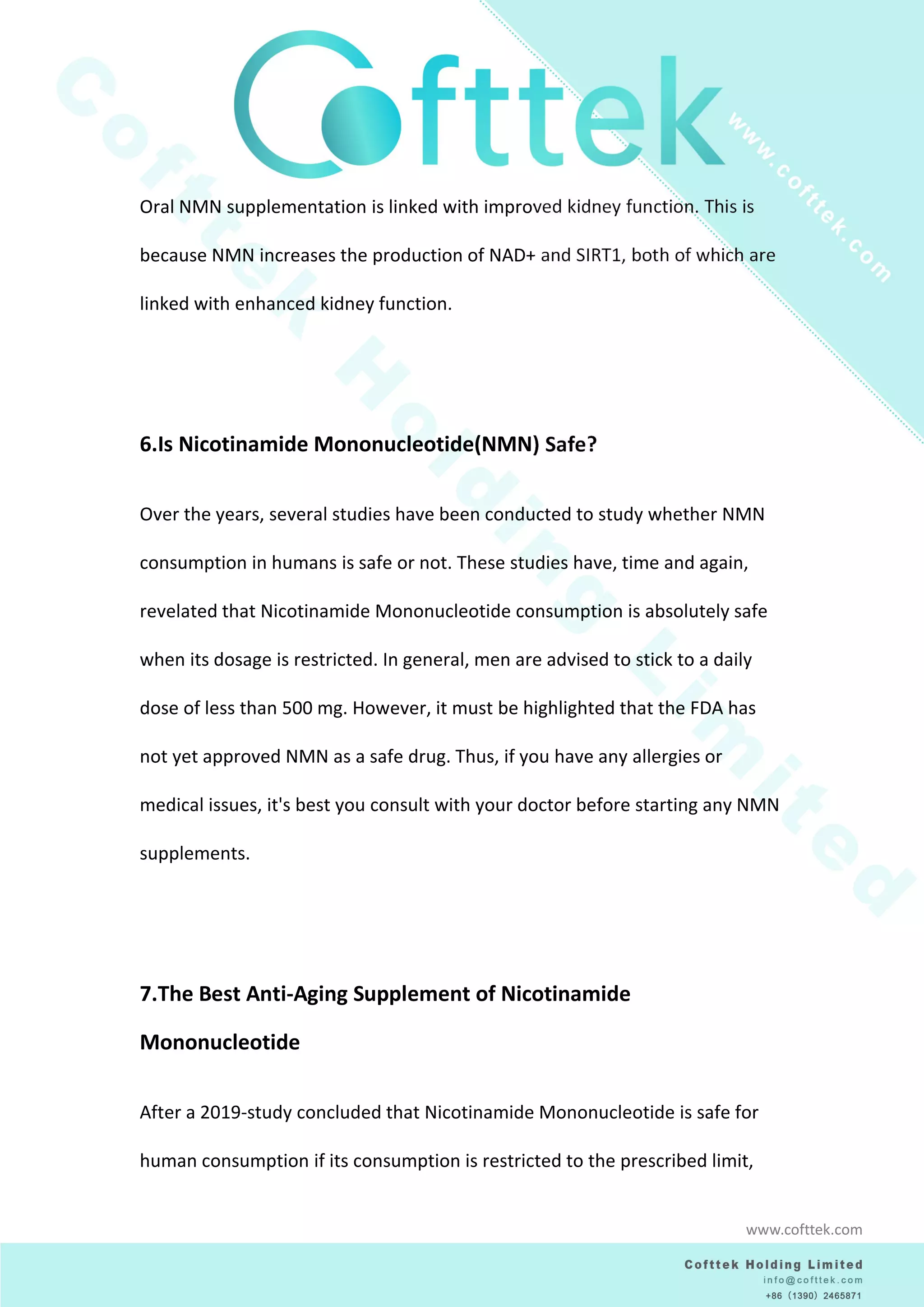 Nicotinamide Mononucleotide(NMN) | PDF