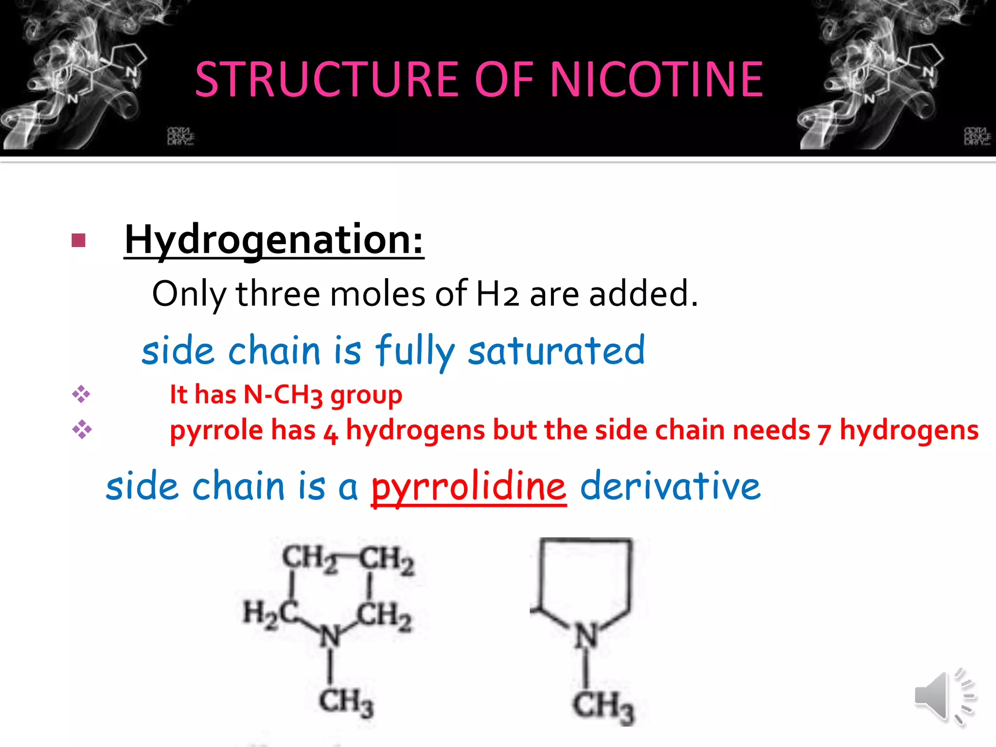 Nicotine - Structural elucidation | PPTX