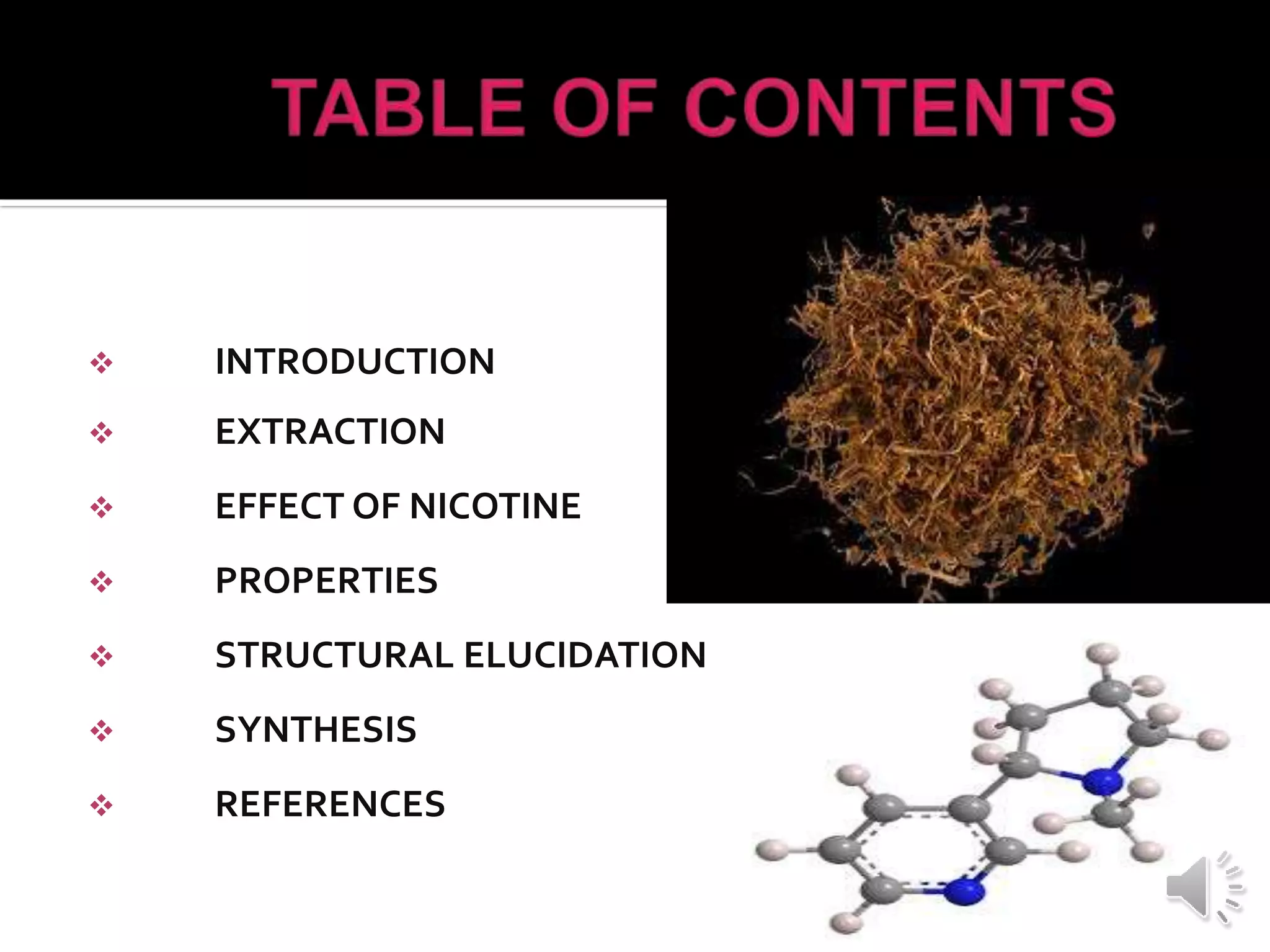 Nicotine - Structural elucidation | PPTX