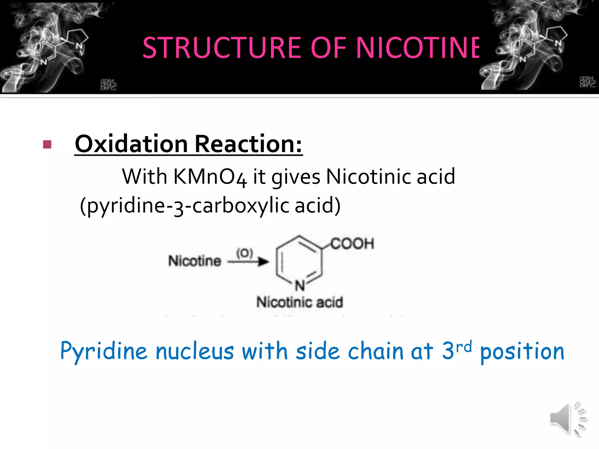Nicotine - Structural elucidation | PPTX