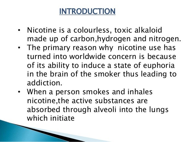 Nicotine addiction