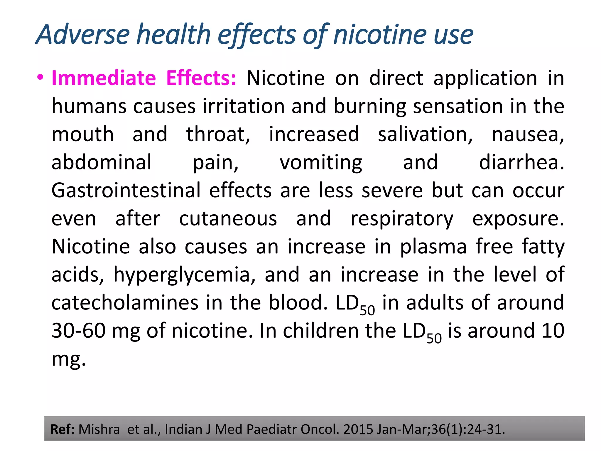 Nicotine and Tobacco | PPTX