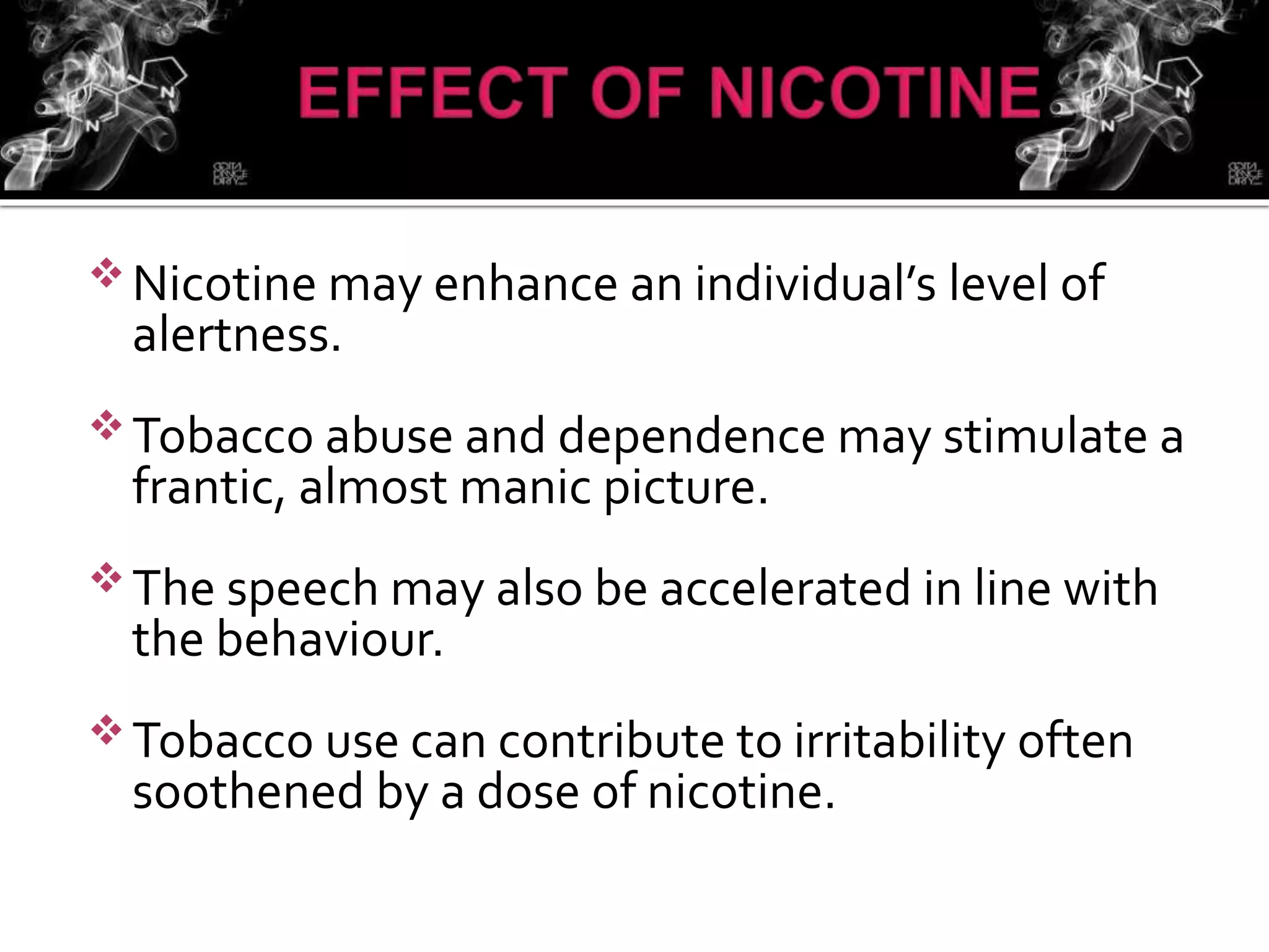 Nicotine presentation | PPTX