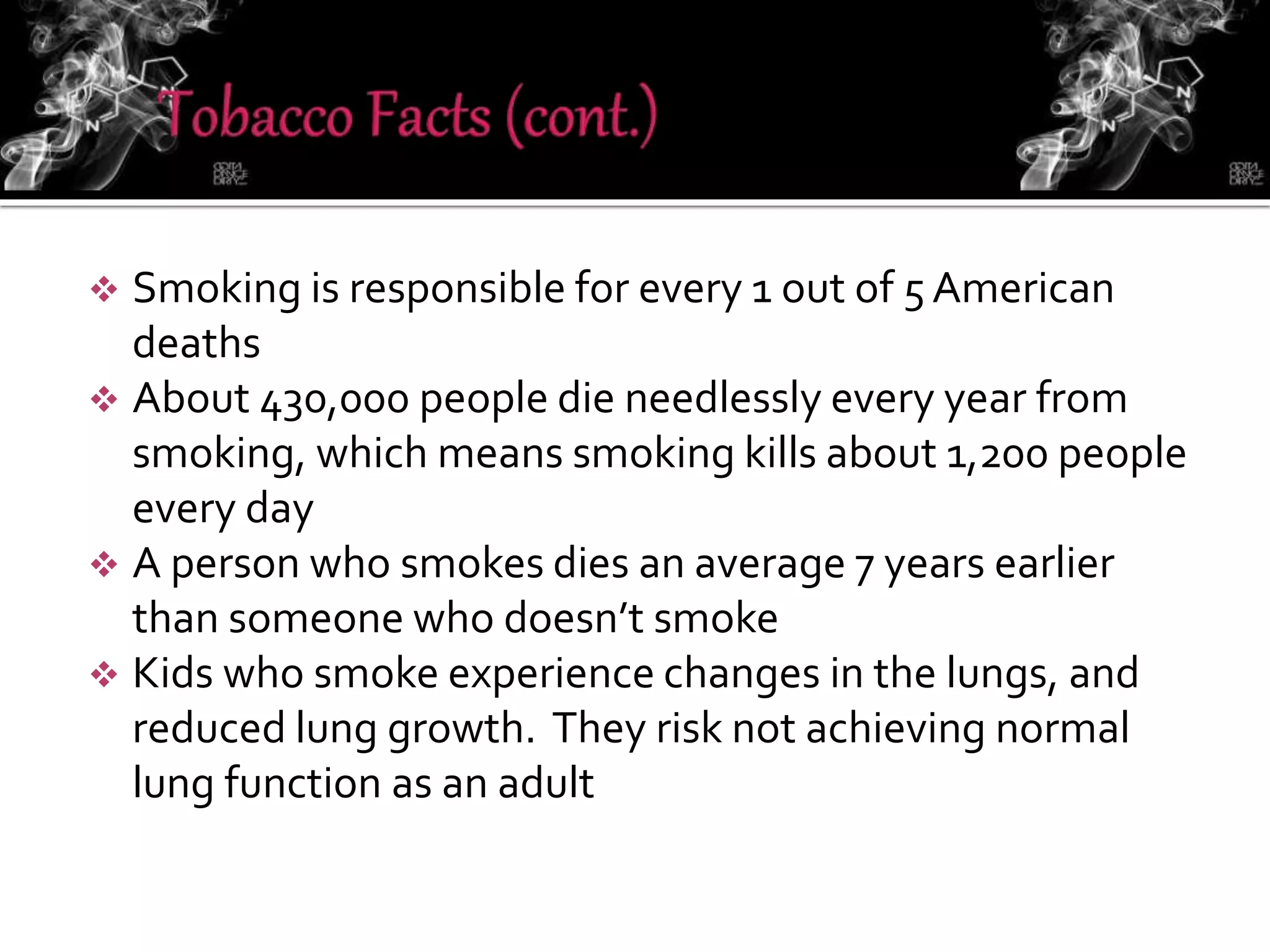 Nicotine presentation | PPTX