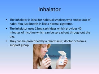 Nicotine replacement therapies | PPTX