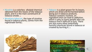 Nicotine toxicity | PPTX