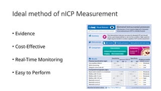 Non-Invasive ICP Monitoring for Neurosurgeons | PPTX