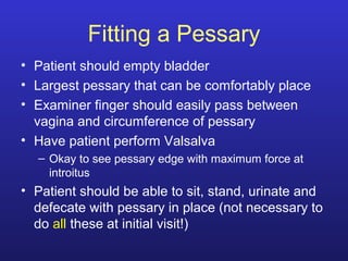 Dr. Kay Daniel's Pessary Presentation (English) | PPT