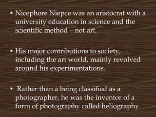 Nicéphore niépce | PPT