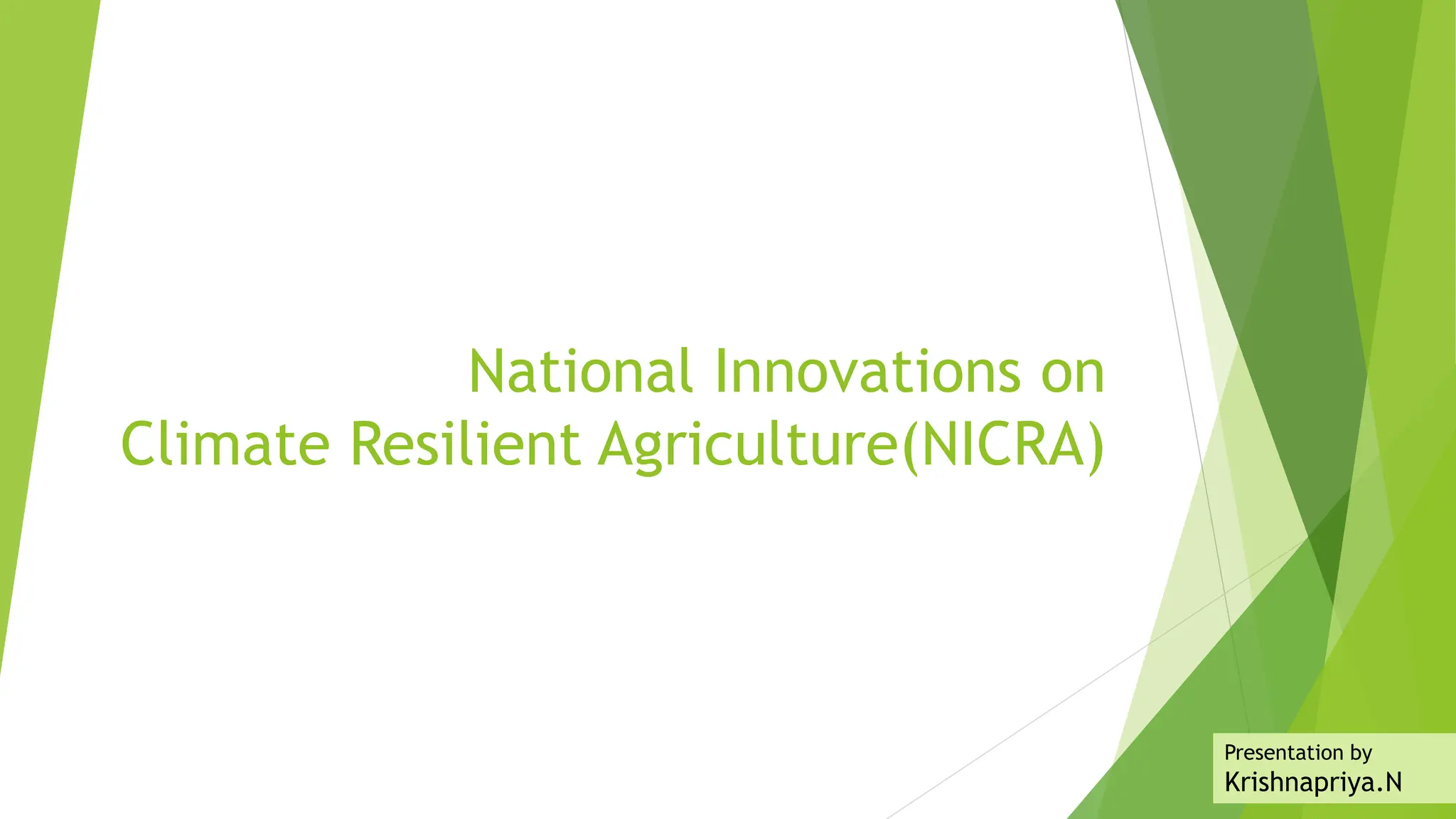 National Innovations on Climate Resilient Agriculture NICRA.pdf