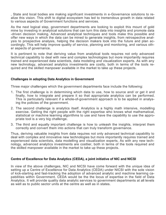 NIC National Informatics centre | PDF